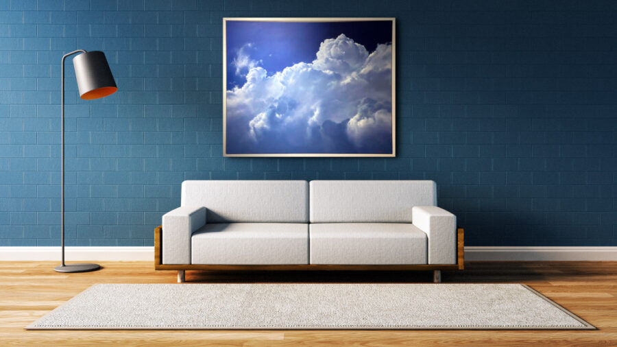 Clouds by Steven Townsend Original Painting - Hepplestone Fine Art