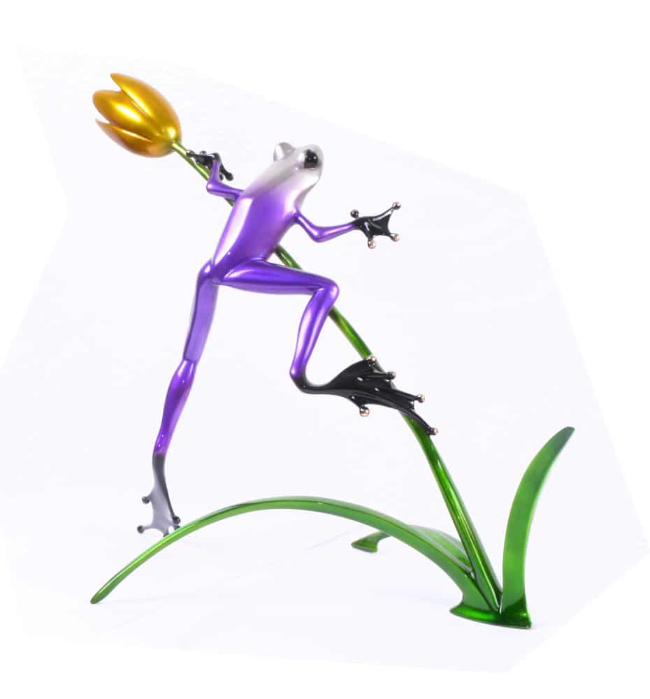 Frogman Tim Cotterill Bronze Frog Sculpture - Hepplestone Fine Art