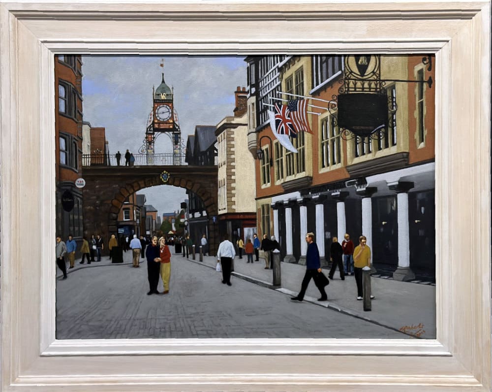 Chester Together by Ken Roberts Original Painting - Hepplestone Fine Art