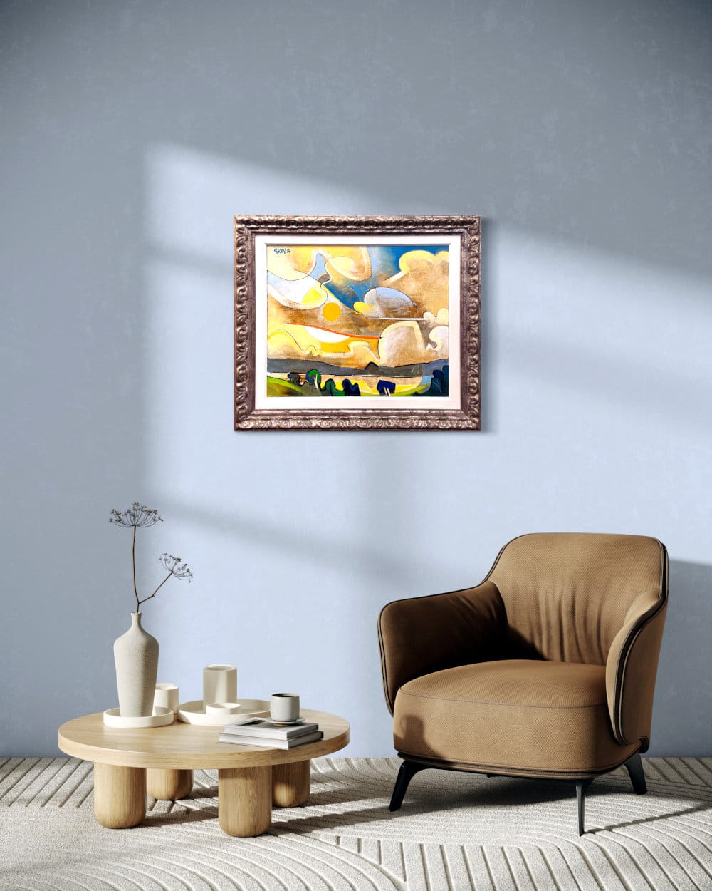 Reservoir Sun by Geoffrey Key Original Painting