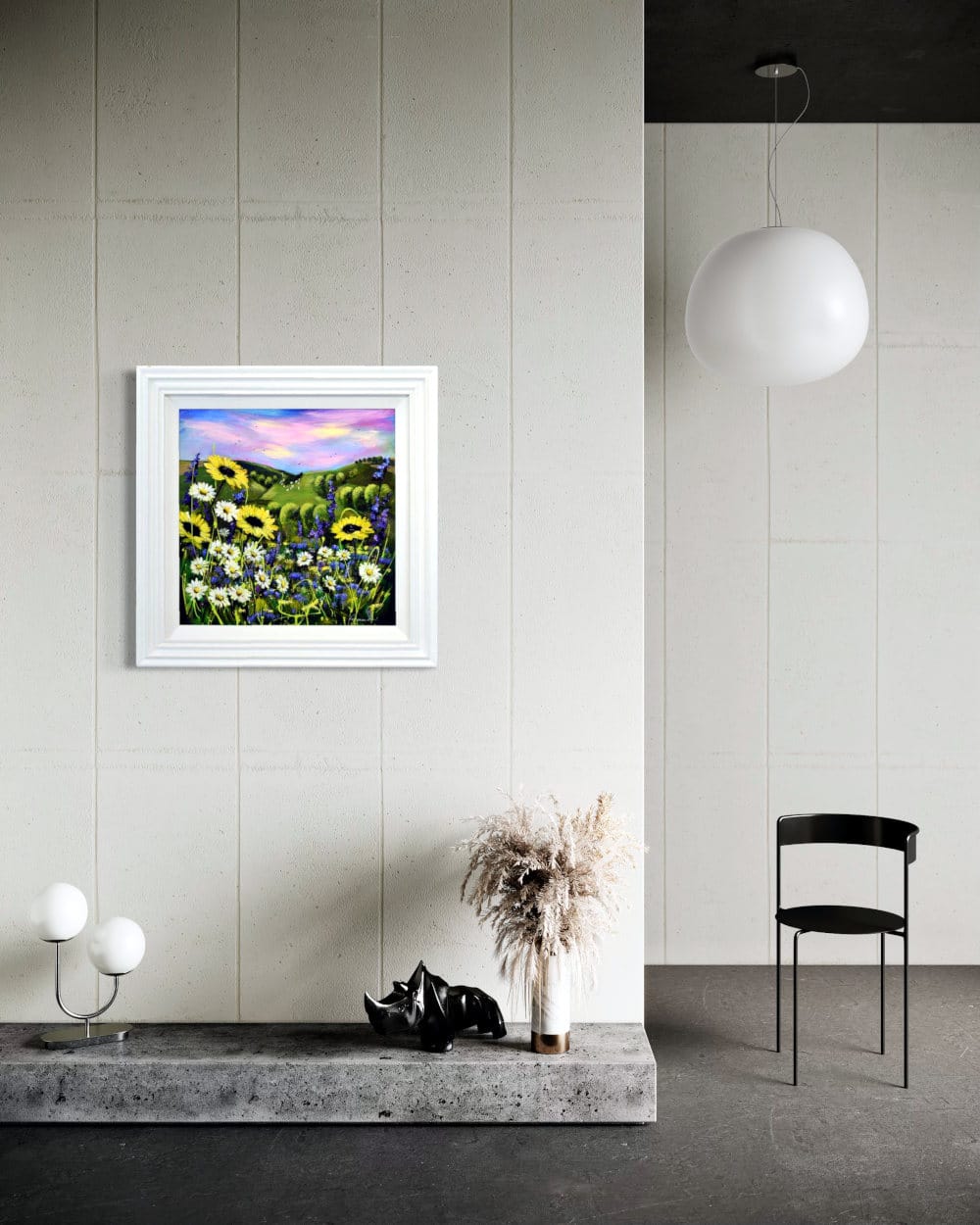 Yellow Parade by Rozanne Bell Original Painting - Hepplestone Fine Art