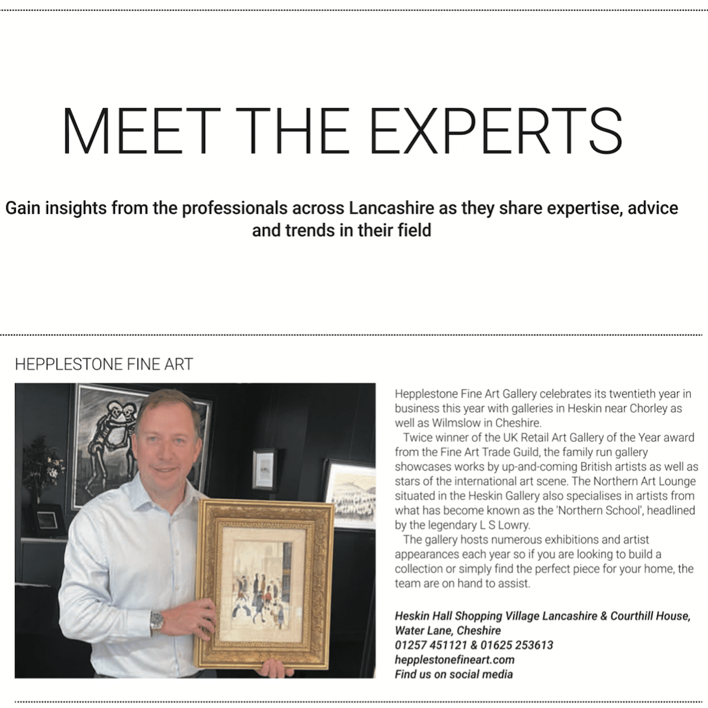 Buy Fine Art from Lancashire Art Gallery - Hepplestone Fine Art