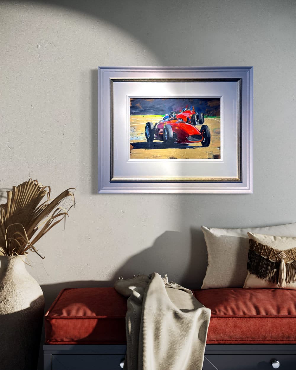 Fast and Furious Ferraris at Goodwood by Sherree Valentine Daines Original Painting